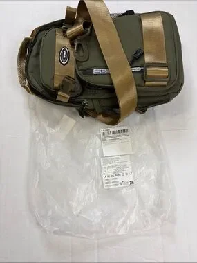 Staye PROF | Bags | Sporty Olive Green And Tan Crossbody Sling Bag ...